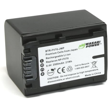 Amazon.com : Sony NP-FV100 Rechargeable Battery Pack (Retail Packaging) : Camcorder Batteries ...
