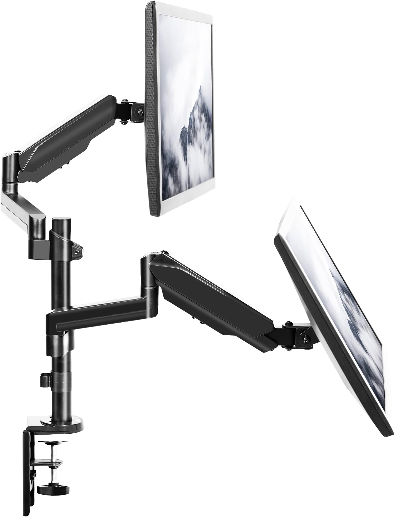 Amazon.com: VIVO 17 to 32 inch Dual Pneumatic Monitor Mount, 2 ...