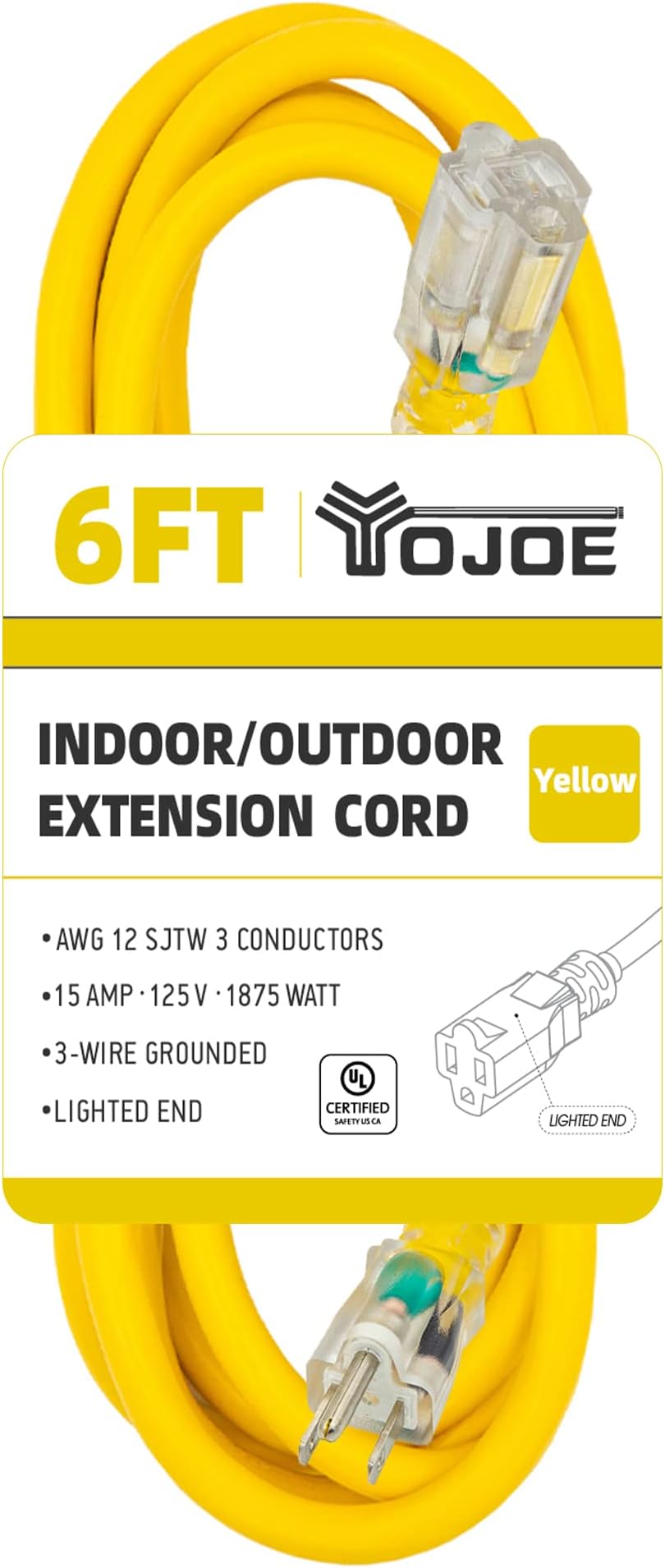 Volteck ERA-4X12, Extensión reforzada aterrizada 4 m calibre 12 ...