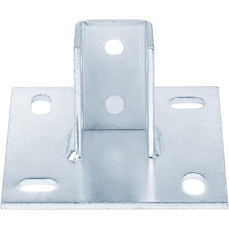 Amazon.com: 2 Pcs 1-5/8" Square Mount Post Base Strut Mount with Slots ...