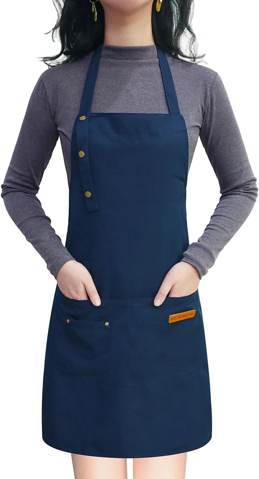 Amazon.com: House 2 Home Reality 2-Pack Apron -Black 100% Cotton Apron ...