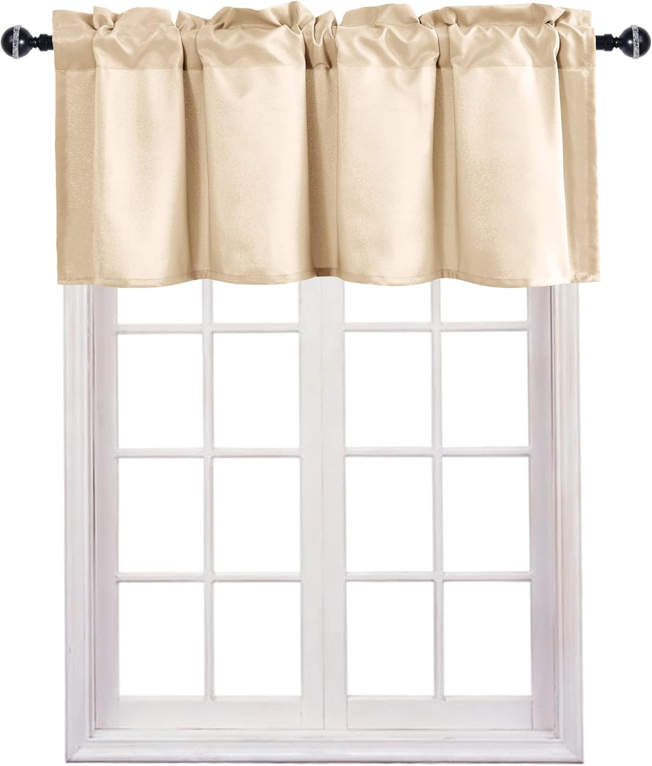 Amazon.com: JIUZHEN Valance Curtains for Kitchen Window Valances for ...