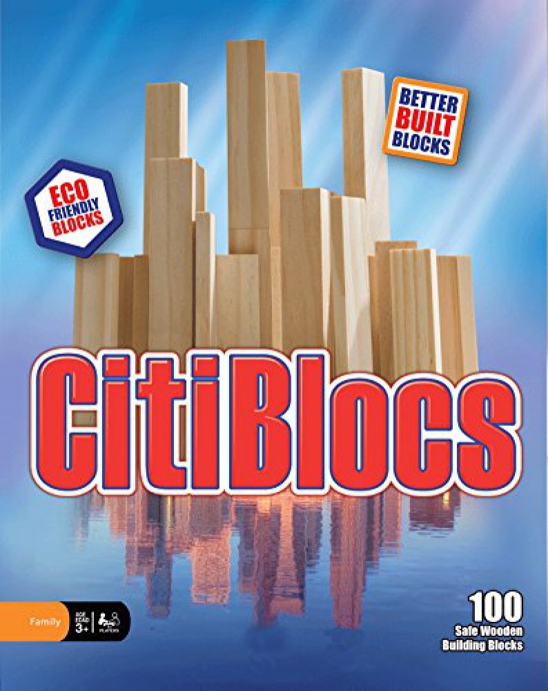 Citiblocs Natural Colored Building Blocks, Multi Color (100 Pieces ...