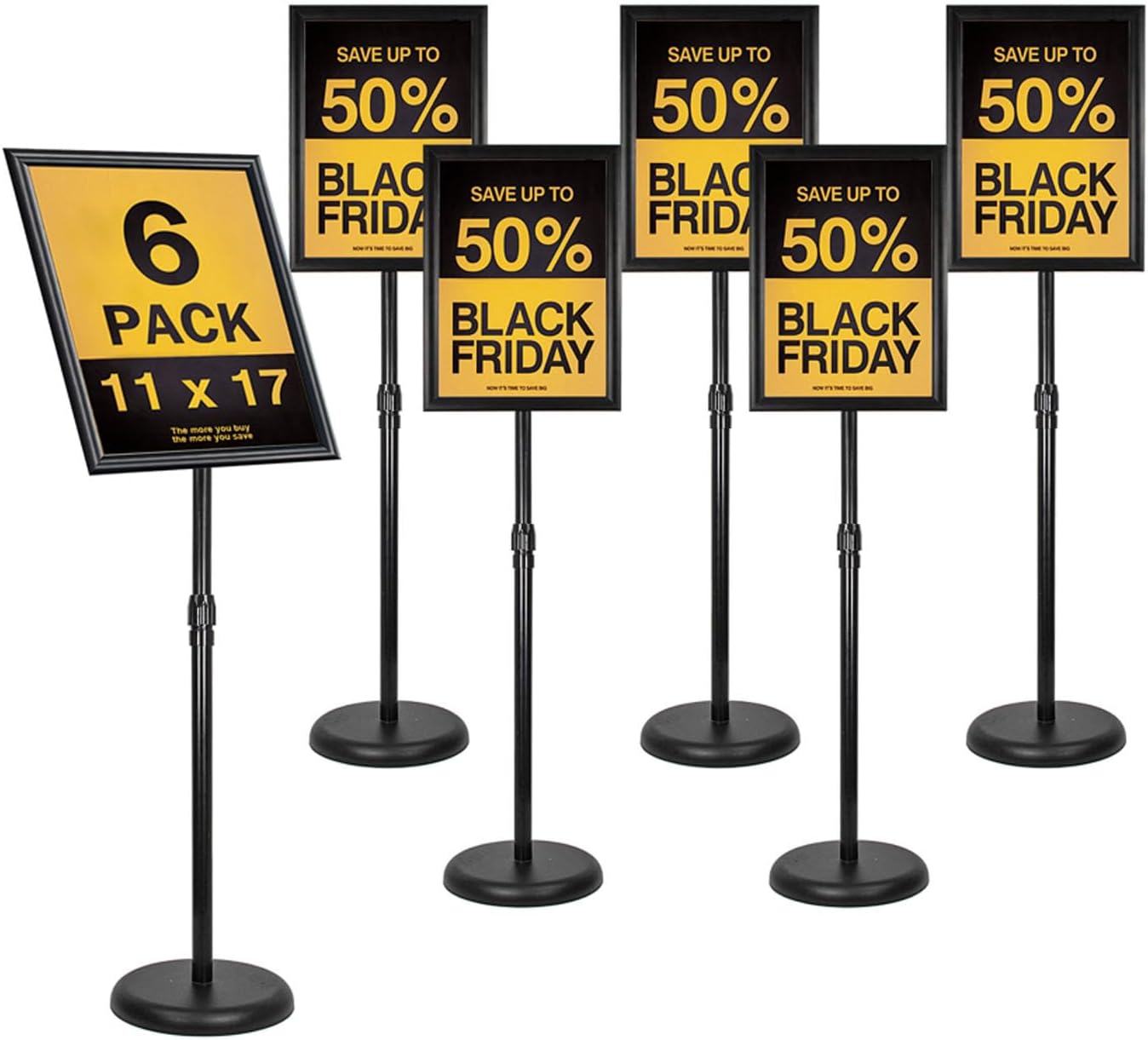 Amazon.com : Golemas Adjustable Sign Stand for Display, Pedestal Floor ...