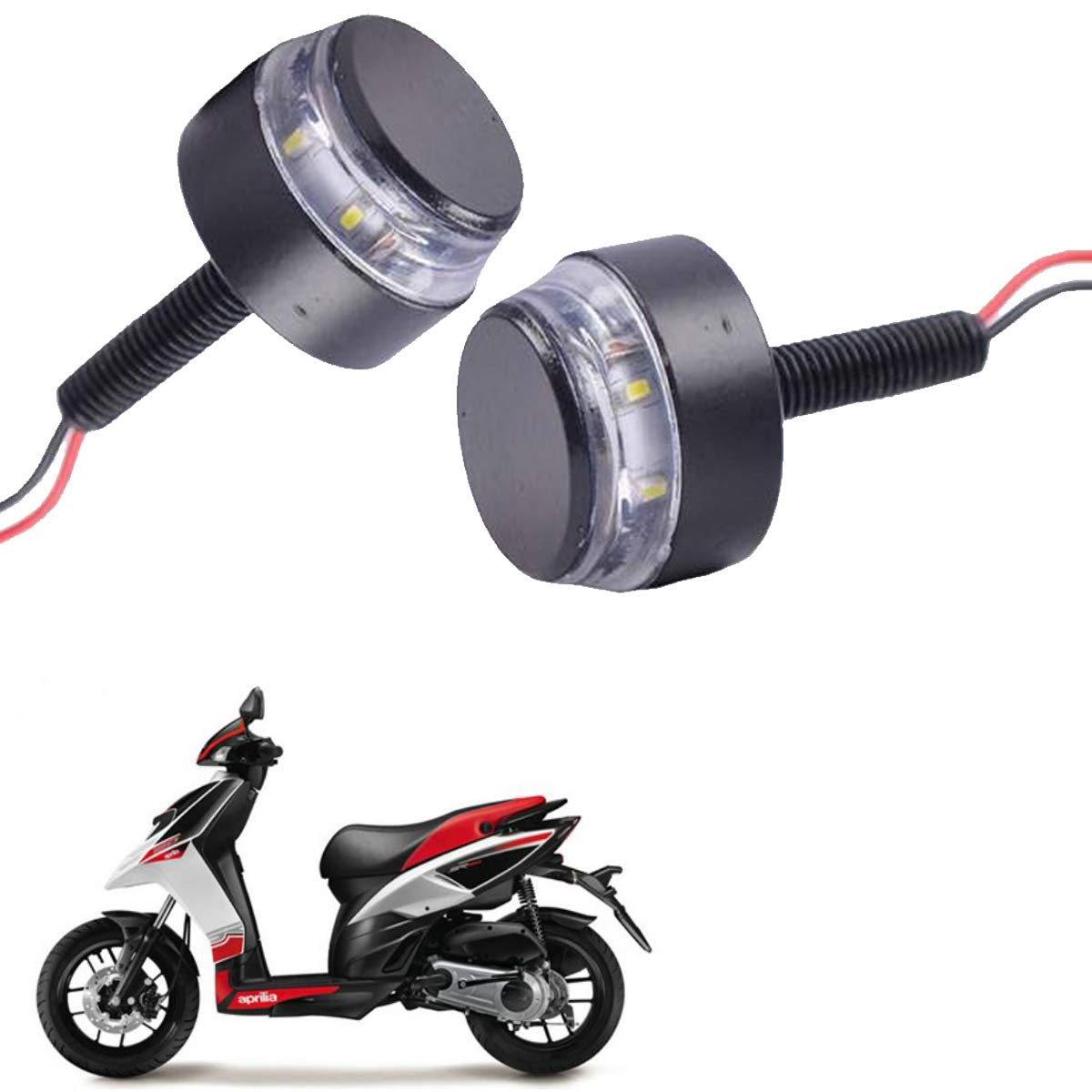 2X Motorcycle DRL/Turn Signal Side Grip LED Light blinker/Indicator ...