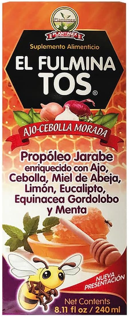 Amazon.com: Plantimex EL FULMINA TOS Syrup Garlic-Purple Onion Propolis ...