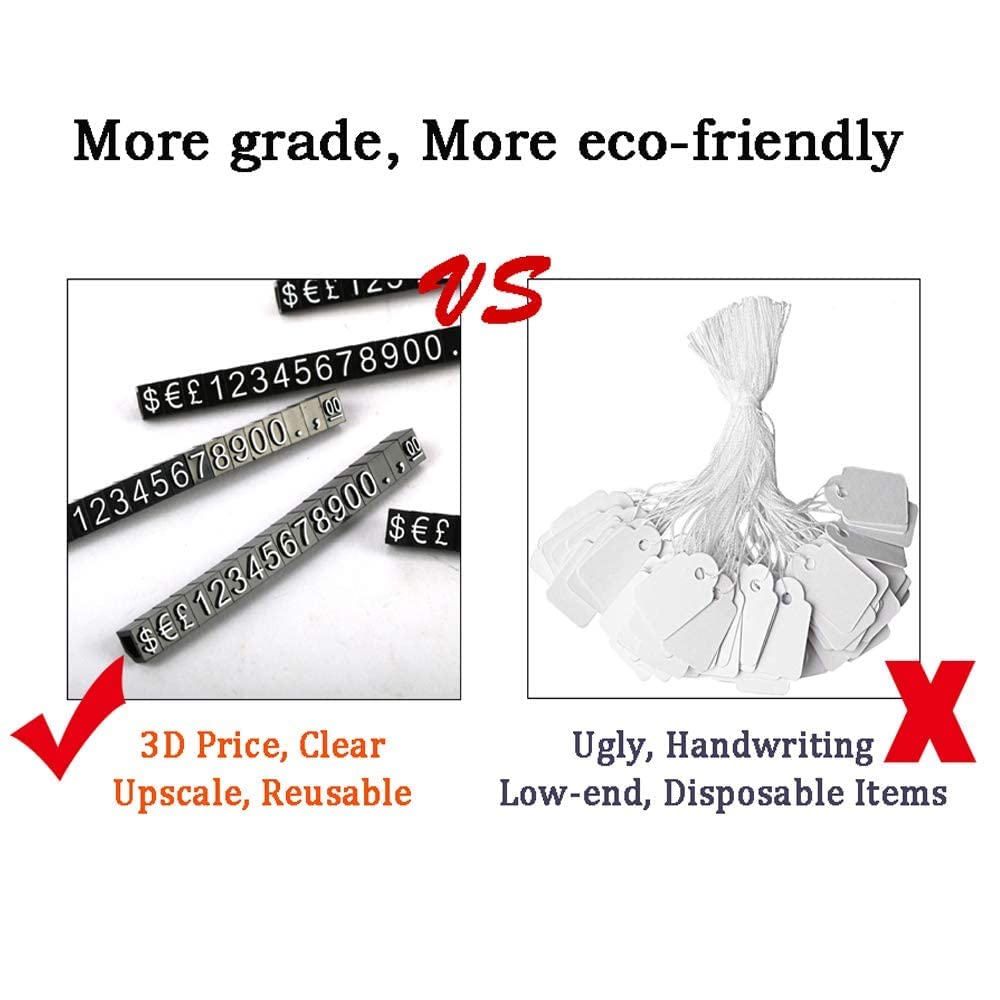 uyoyous Price Tag Cubes 510 Pieces Jewelry Retail Price Display ...