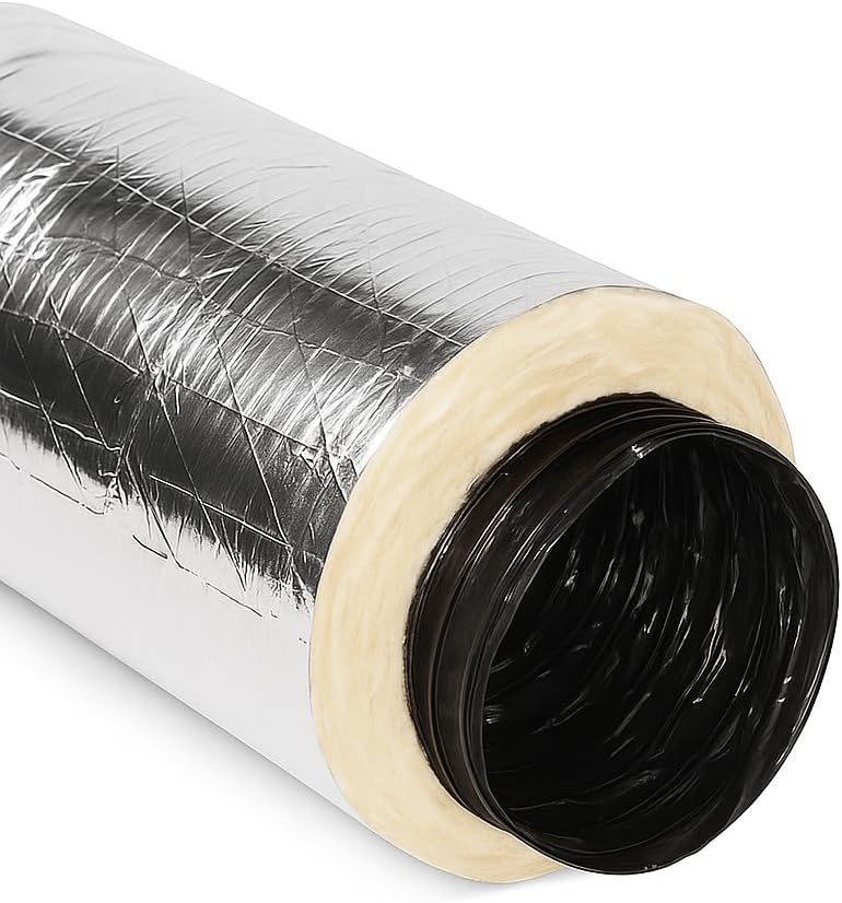 HVAC Insulated Flex Ductwork – 18" x 25 Ft R6 | Flexible Air Duct for ...