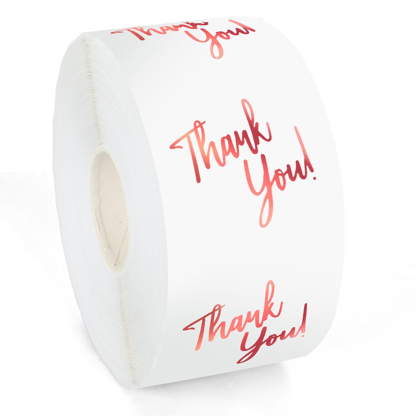Amazon.com : Whaline 1000Pcs Clear Thank You Stickers Rose Gold Round ...