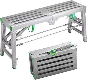 Amazon.com: EVXOIJM Portable Folding Scaffolding Work Platform ...