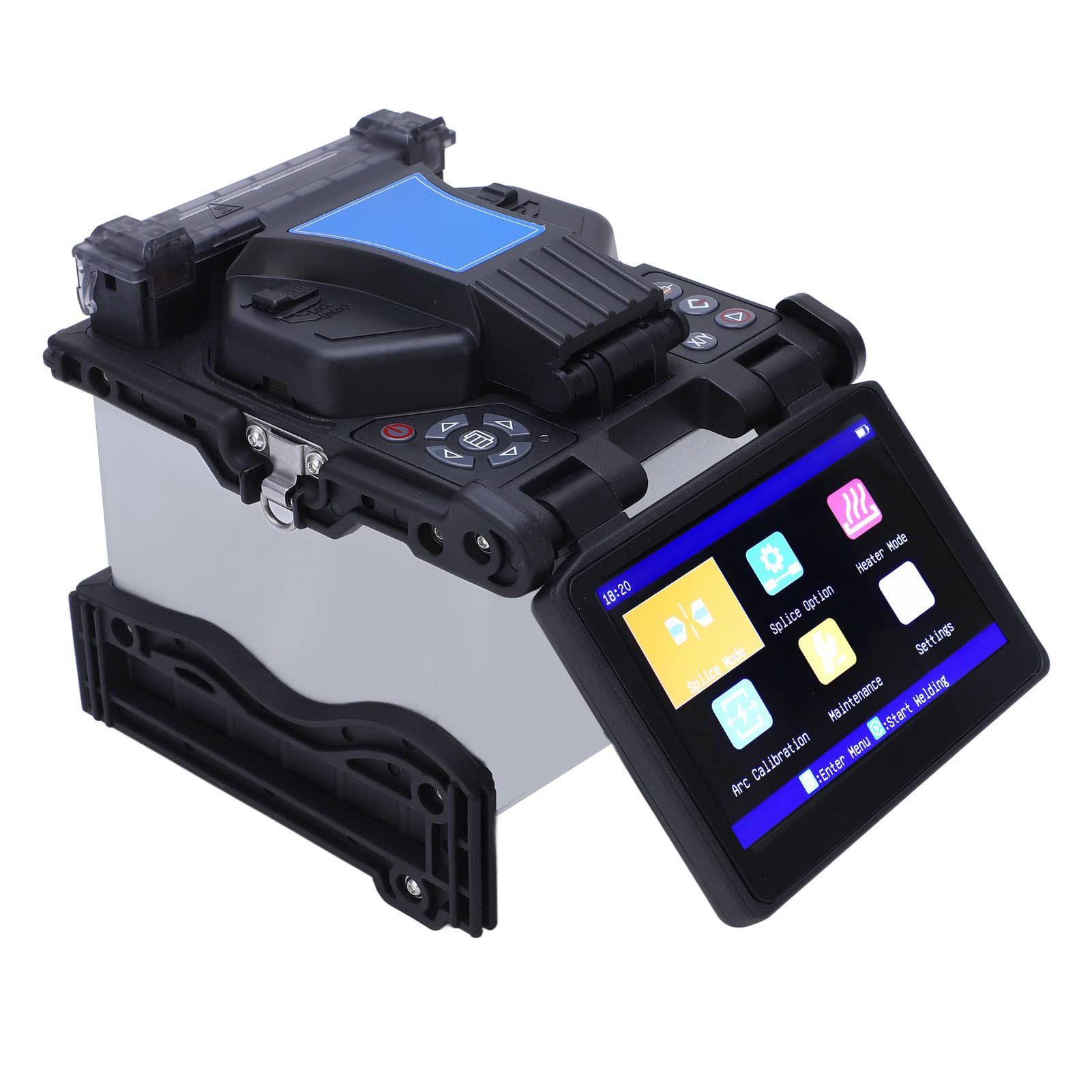 Buy Trunk Fiber Optic Splicer 6 Motor 5in LCD Display 6s Fast Welding ...