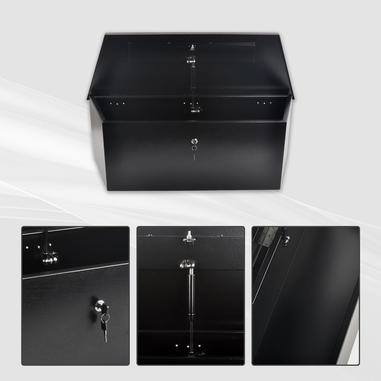 Snapklik.com : FGJQEFG 35 Inch Black Steel Utility Trailer Tongue Tool ...