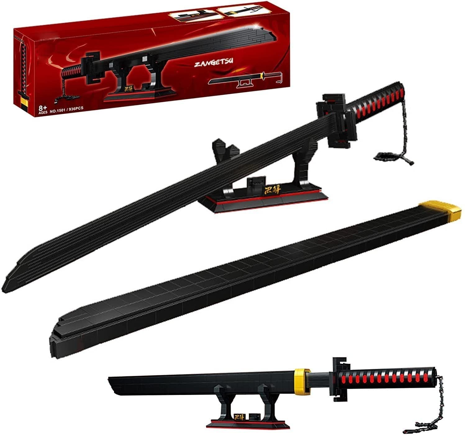 Buy FYHCY 47 In Bleach Katana Model Building Block 936 Pieces Janpanese ...