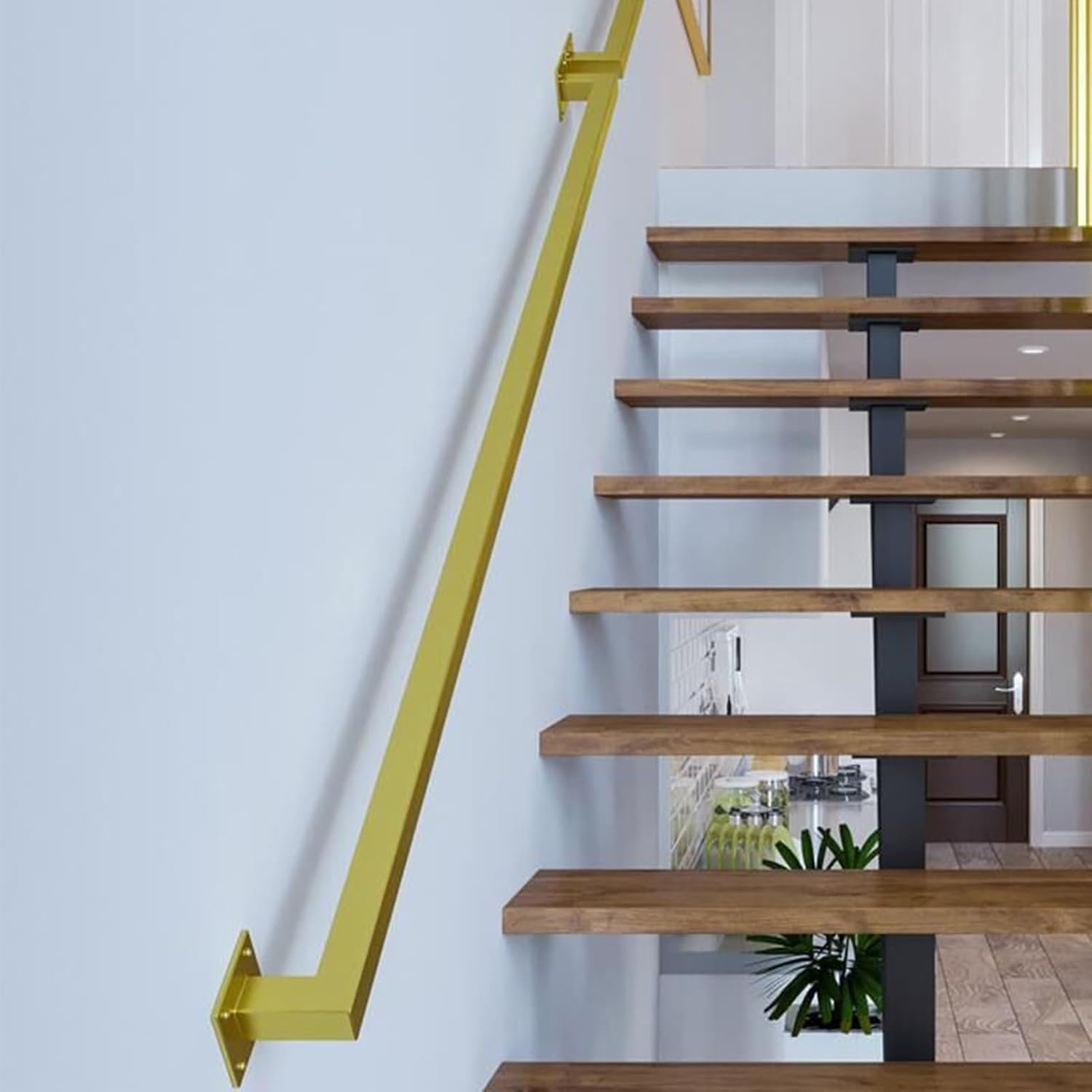 Barandillas de escalera para interior y exterior, montaje en pared ...