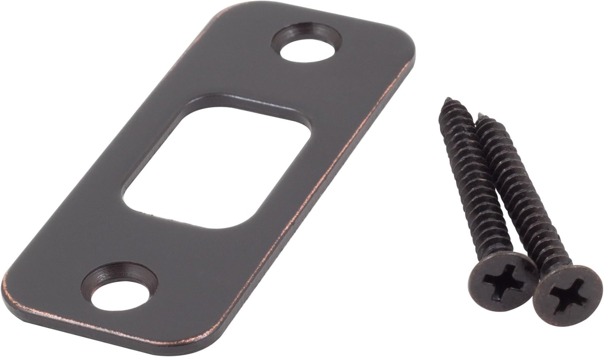 Oil Rubbed Vintage Bronze Deadbolt Strike Plate Door Backplate 1" x 2 1 ...