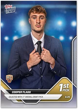 Amazon.com: 2025 Topps Now Cooper Flagg Dallas Mavericks D1 First ...