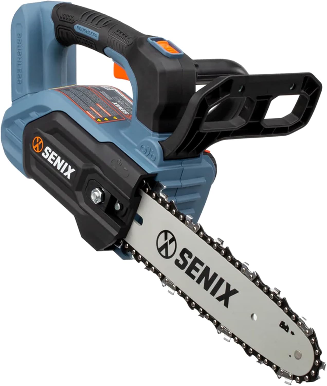 Amazon.com: SENIX CSX2-M1-0 20 Volt Max Cordless Chainsaw with 10-inch ...