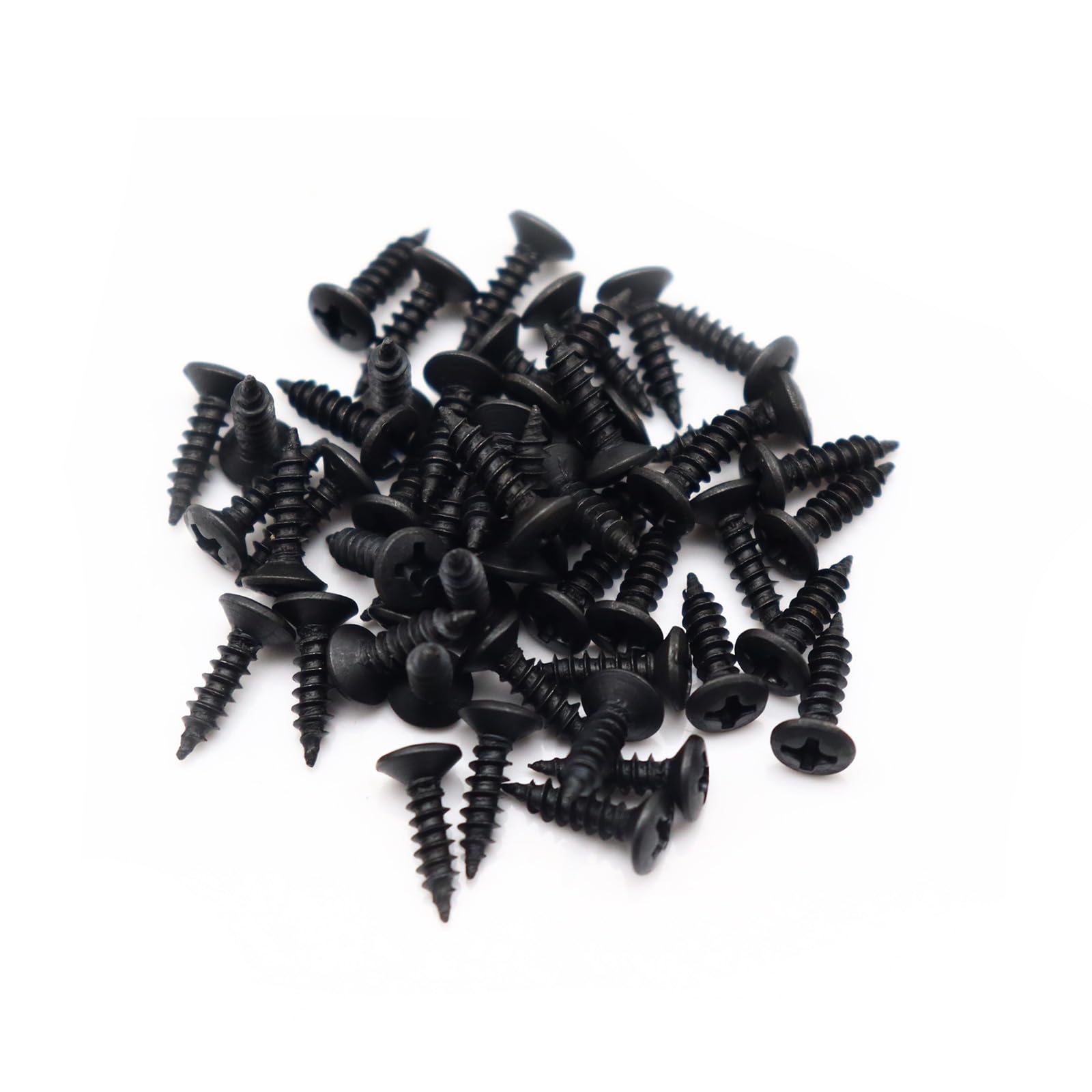 Amazon.com: 50pcs Matte Black 3MM Durable Guitar Pickguard Screws Pick ...