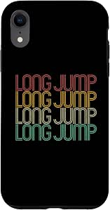 Amazon.com: iPhone XR Retro Jumper Track And Field Vintage Jumping Long ...