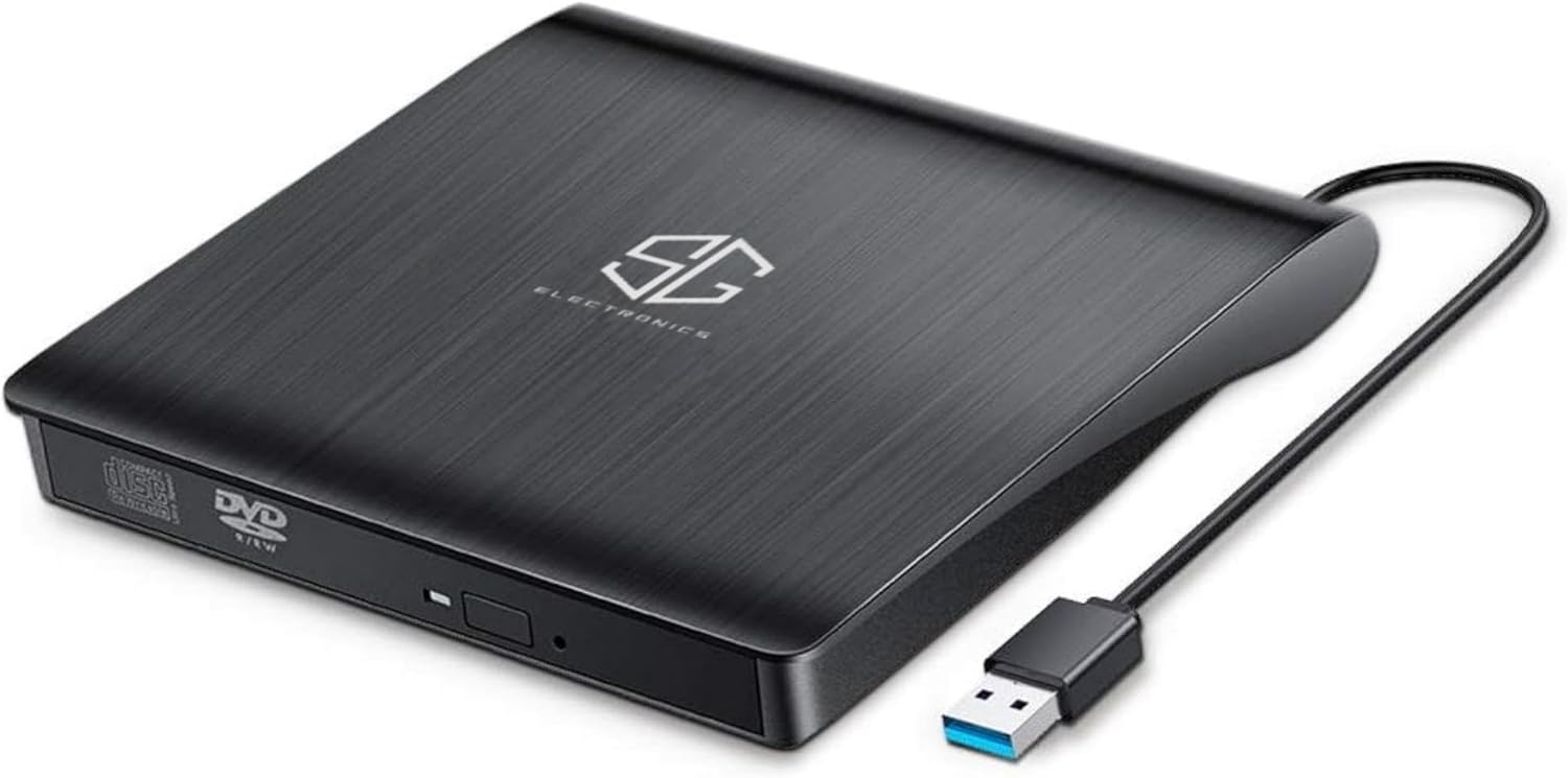Reproductor de CD externo portátil SG, grabadora de DVD externa ...