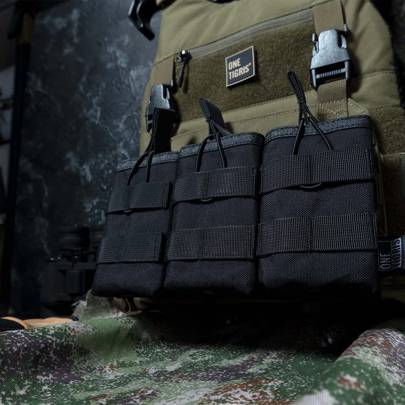 Snapklik.com : Tactical Magazine Pouch Molle Triple Mag Pouches For M4 ...