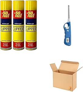 ANGIX 3 x Clipper Gas 300ml Clipper Butane Gas Fuel Lighter Refill ...