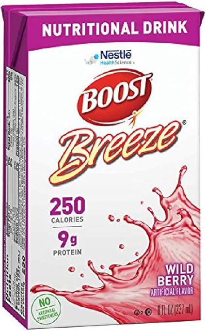 Amazon.com: Boost Breeze Nutritional Drink, Wild Berry Box, 8 Fl Oz ...