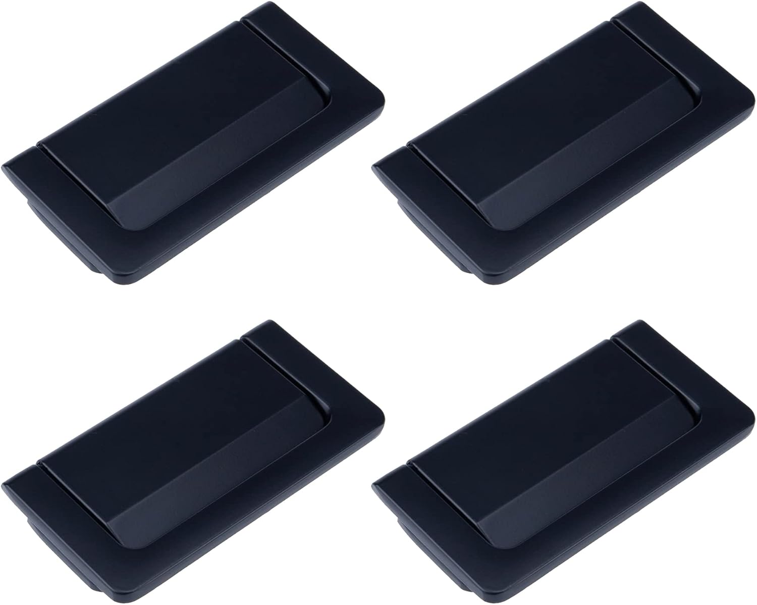 Wealrit 4 pcs Flush Cabinet Pulls,Recessed Drawer Pulls,Holes Centre 2. ...