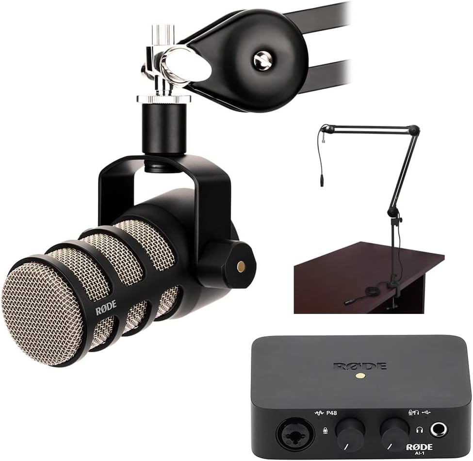 Amazon.com: Rode PodMic Broadcast-quality Dynamic Podcasting Microphone ...