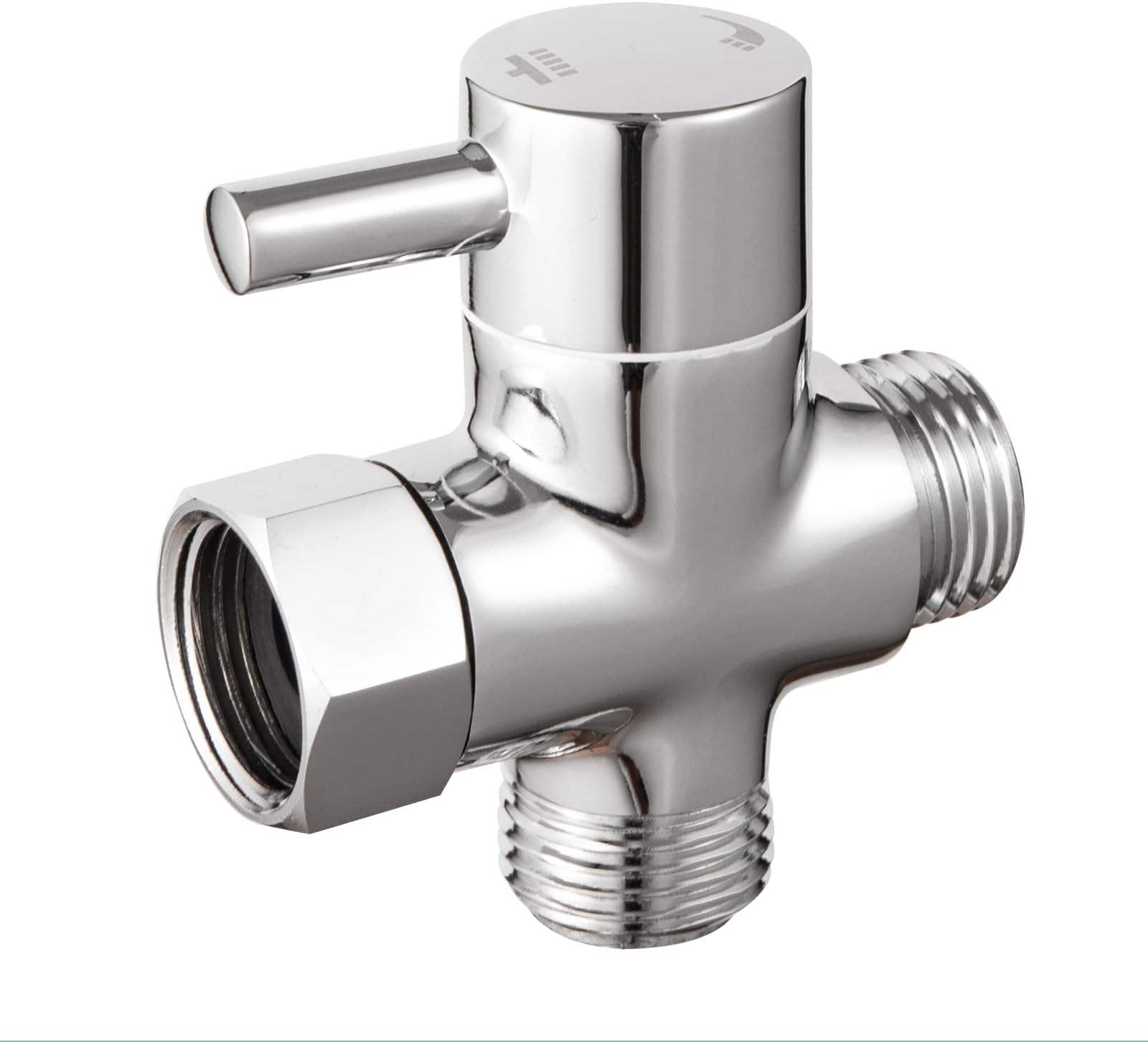 OFFO Shower Diverter Valve, Solid Brass G1/2" Universal 3-way Shower ...