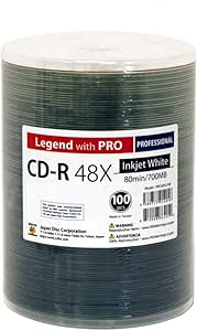 100 Pack Professional CD-R Legend with Pro Taiyo Yuden TY Technology ...