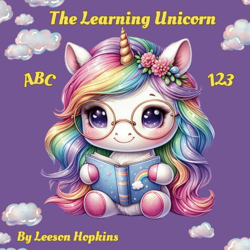 The Learning Unicorn ABC & 1 2 3 Book: Educational Book to Learn the ...