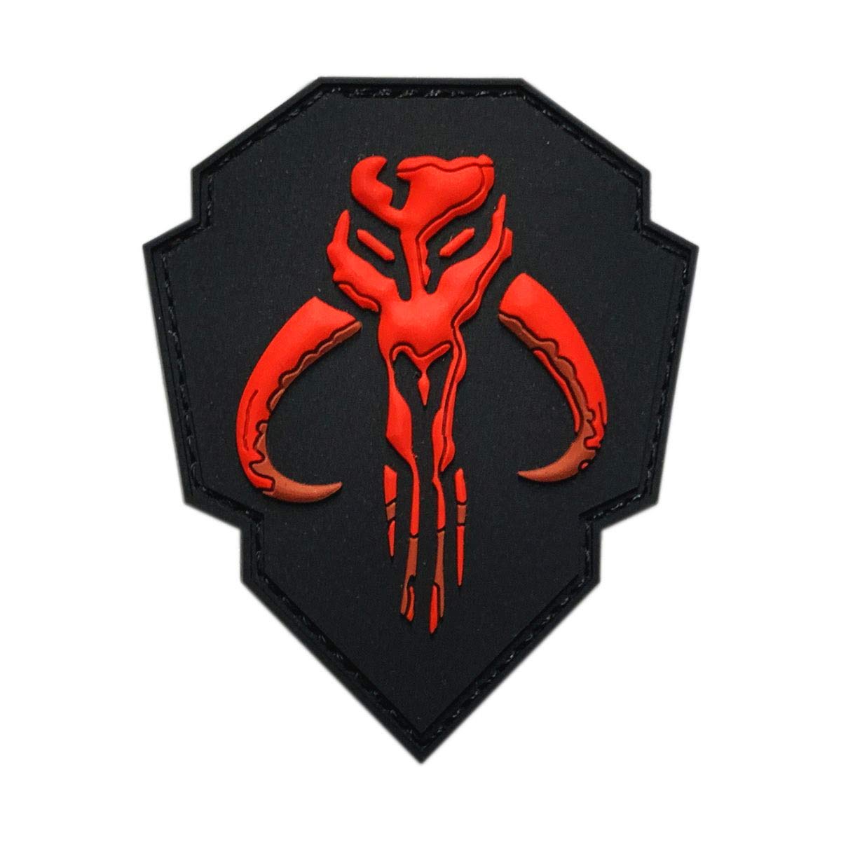 Amazon.com: Skull Mercenary Mythosaur Shield Patch [3D-PVC Rubber ...