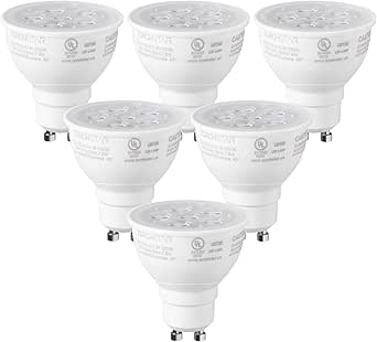 TORCHSTAR GU10 LED Bulb Dimmable, 75W Halogen Equivalent Light Bulbs, 5000K Daylight, 40° Beam ...