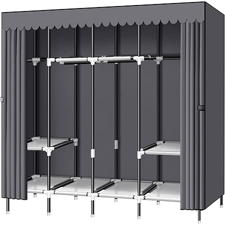 Amazon.com: Portable Closet, LOKEME 67 Inch Wardrobe Closet for Hanging ...