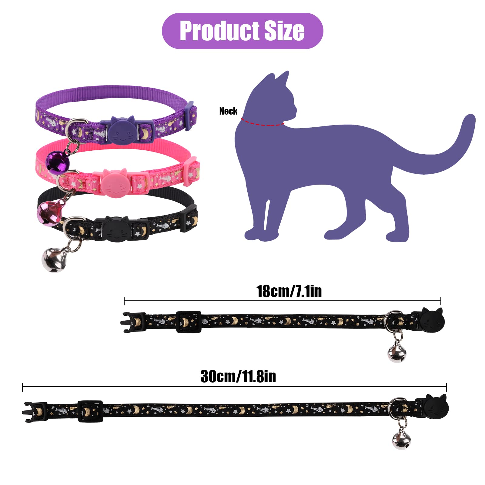 Cat Bell Hop Ancol Cat Collar Bells Assorted : Amazon.co.uk: Pet