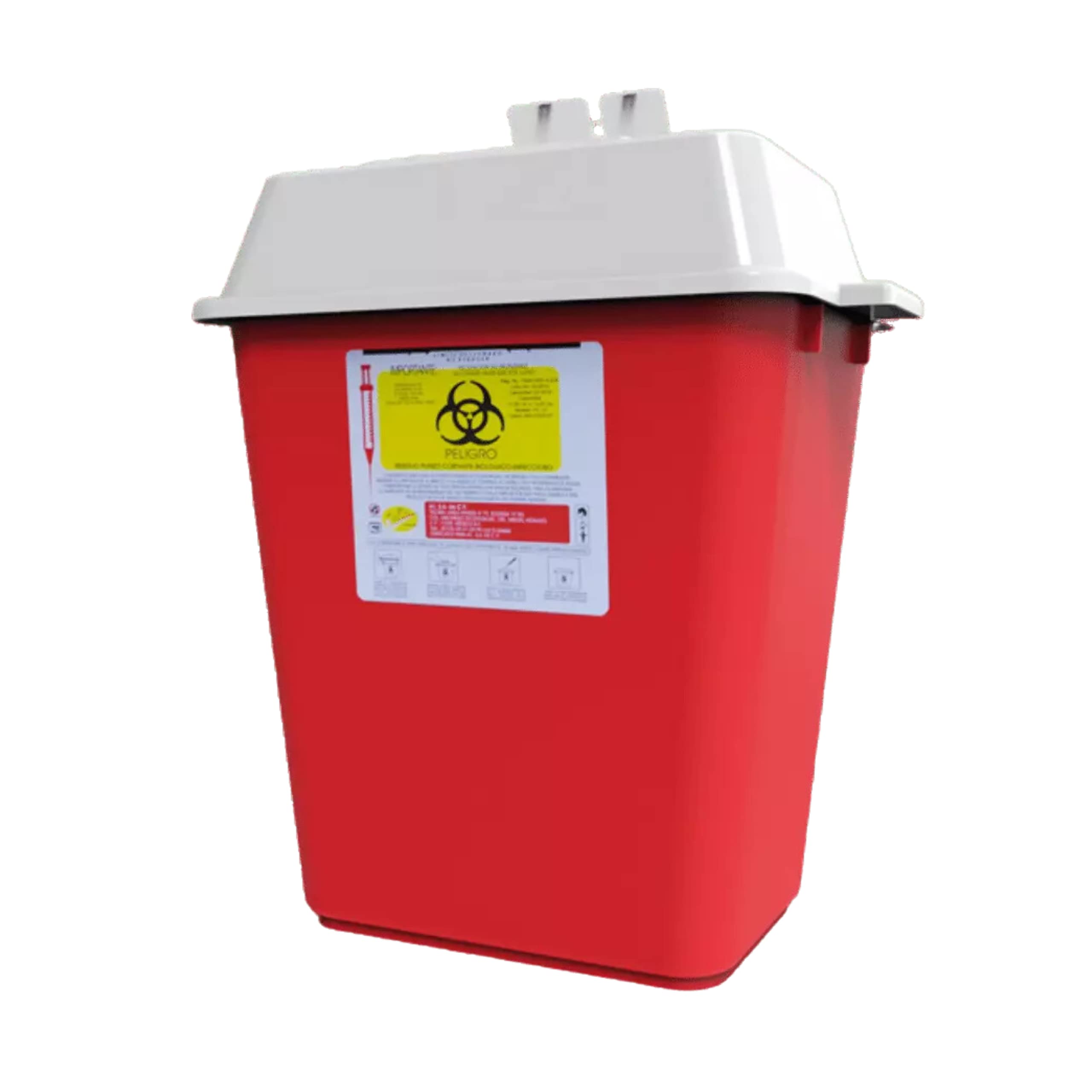 Bote RPBI Rojo Para Objetos Punzocortantes Capacidad 13 Litro Para ...