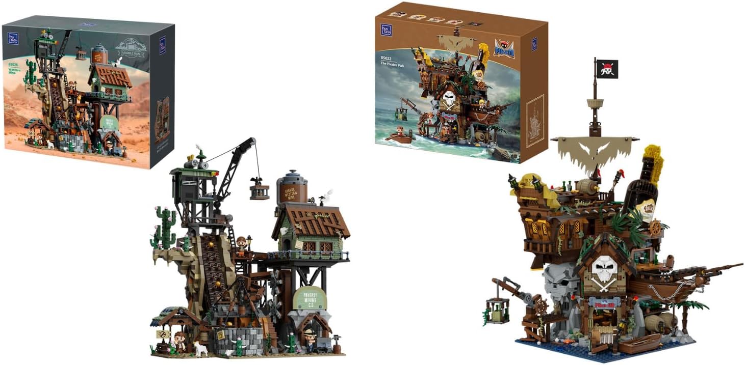 Amazon.com: Epic Adventure Diorama Building Blocks Set – Wild West Gold ...
