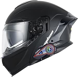 Bluetooth Integrated Motorcycle Helmet with Bluetooth Modular Double ...