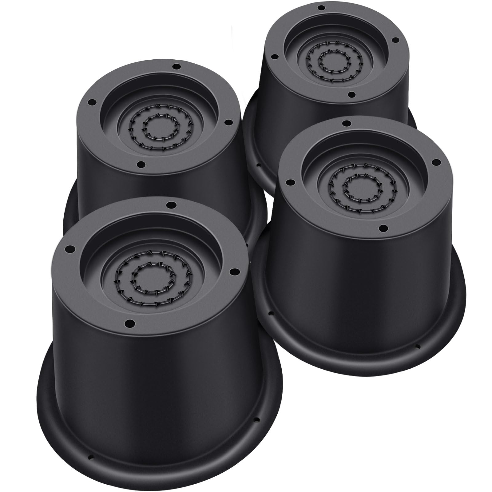 Snapklik.com : ANNKUT Round Bed Risers 2 Inch Heavy DutyCircle ...