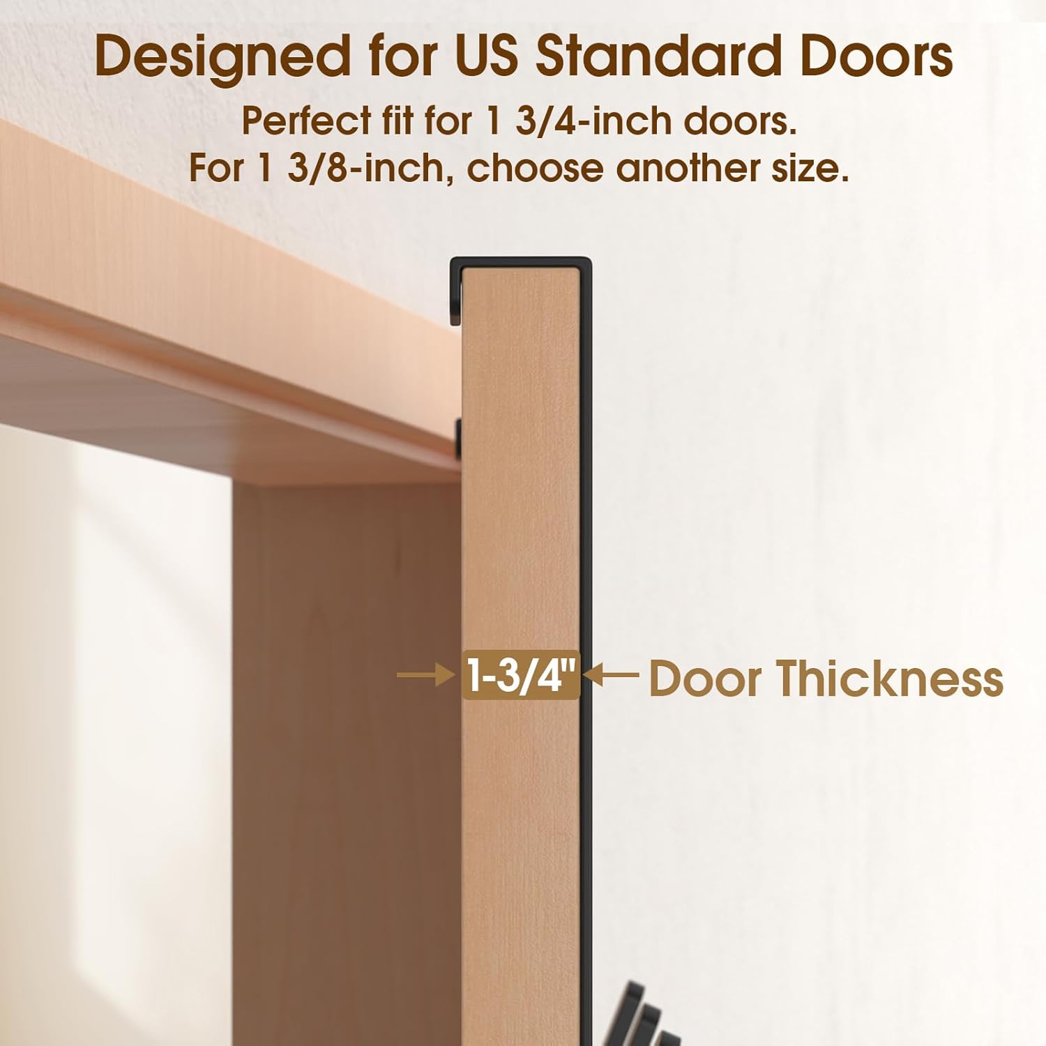 Over The Door Hooks Hanger with 11-Inch Extended Brackets for Easy ...