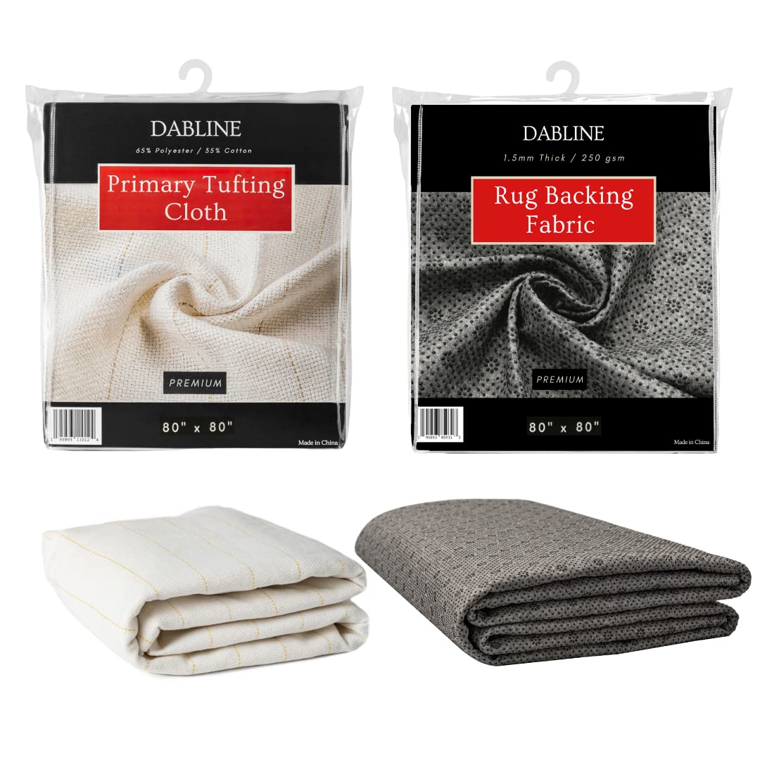 Amazon.com: Dabline 80" x 80" Primary Tufting Cloth and Backing Tufting ...