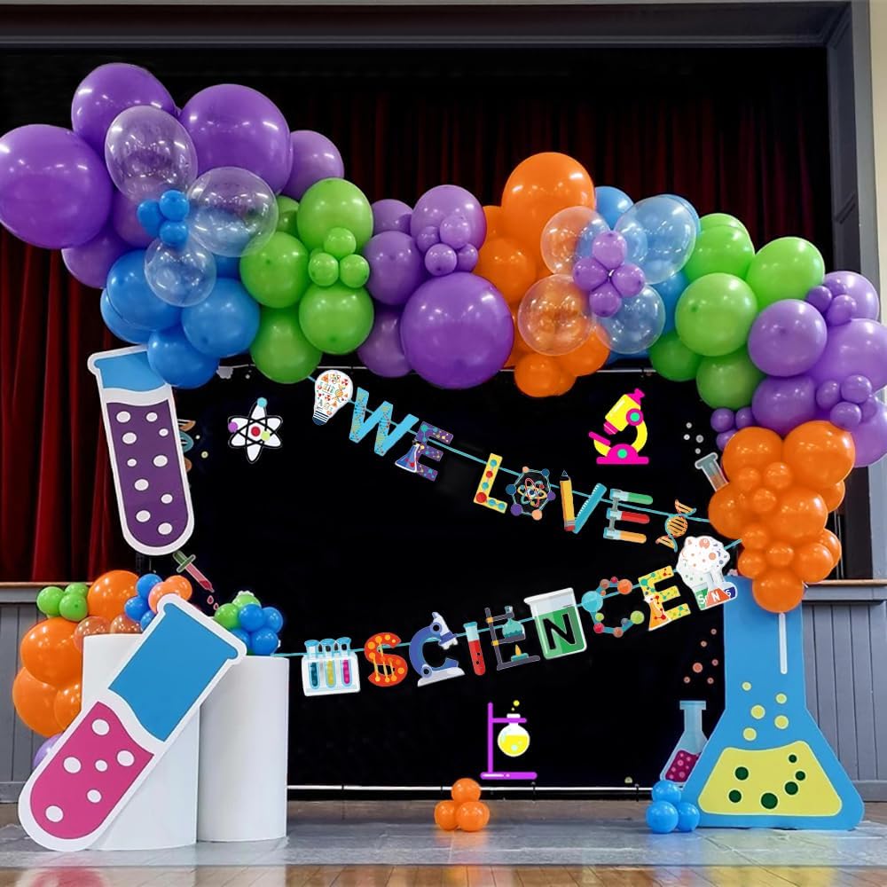 Amazon.com: 141PCS Science Party Decorations,We Love Science Banner ...