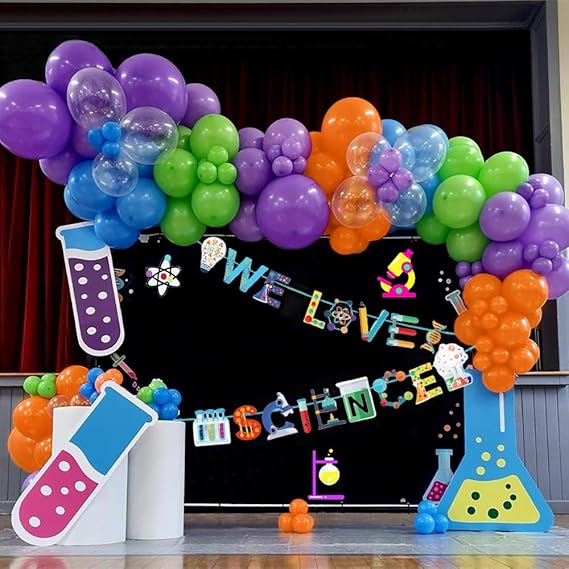 Amazon.com: 141PCS Science Party Decorations,We Love Science Banner ...