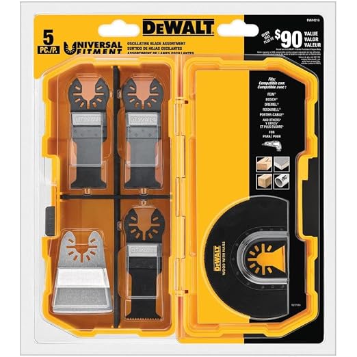 DEWALT Oscillating Tool Blades Kit, 5-Piece (DWA4216) : Amazon.ca ...