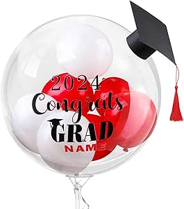 Amazon.com: HyDren Graduation Party Balloon Gift Set, 2024 Congrats ...
