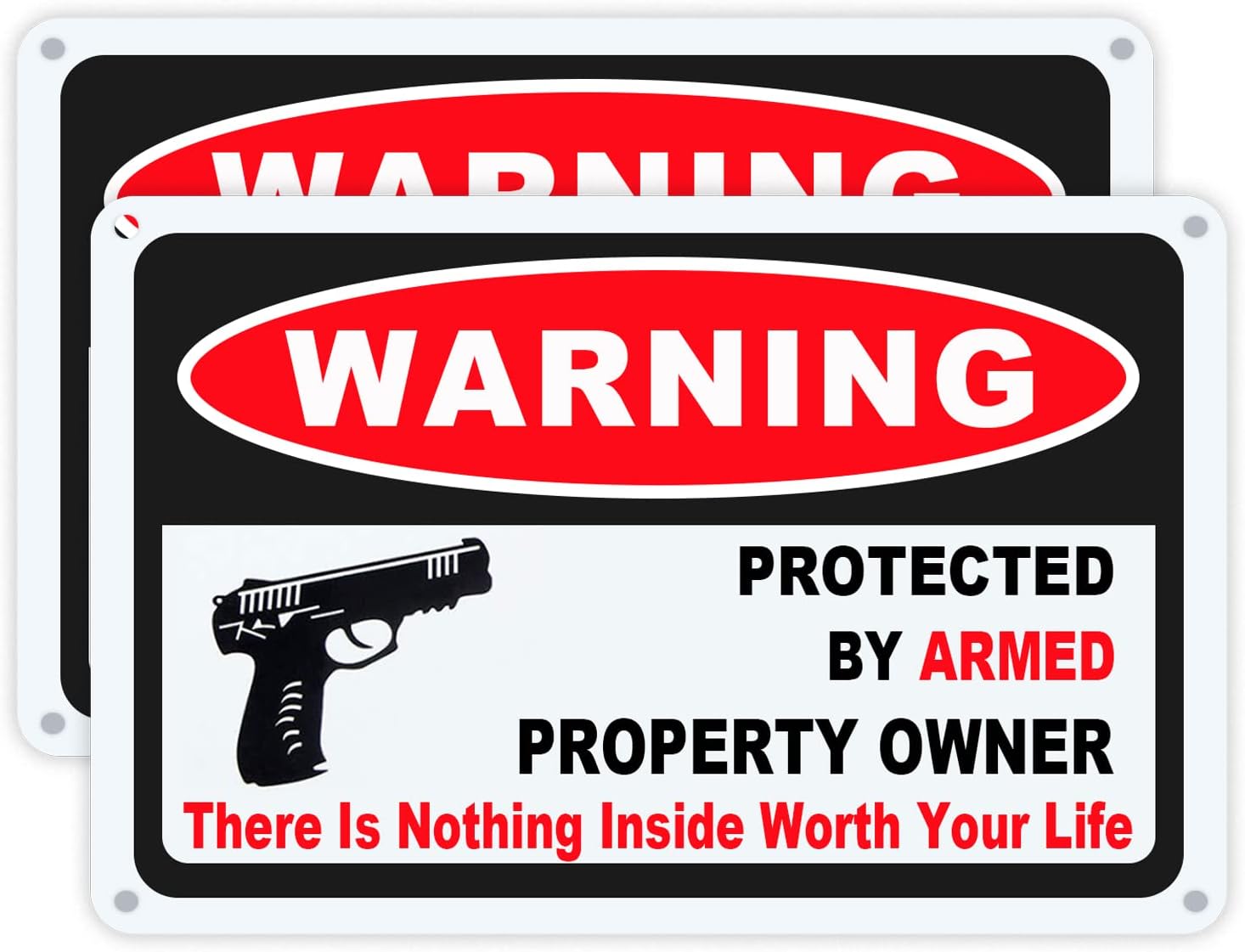 Amazon.com: SIGNT Warning Never Mind The Dog Beware of Owner Guns Sign ...