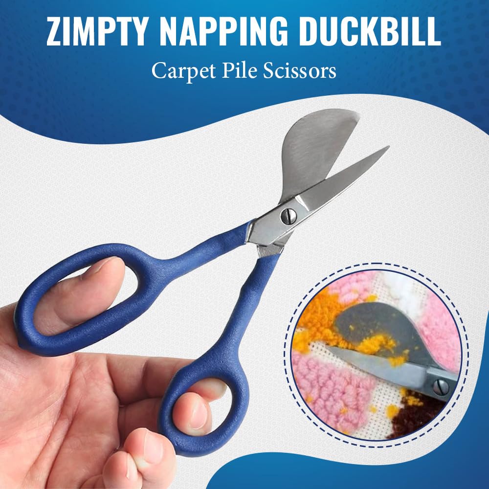 Snapklik.com : Napping Duckbill 7 Inch Carpet Pile Scissors Yellow