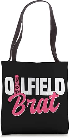 Amazon.com: Oilfield Workers Oil Rig Oilfield Wife Girlfriend Tote Bag ...