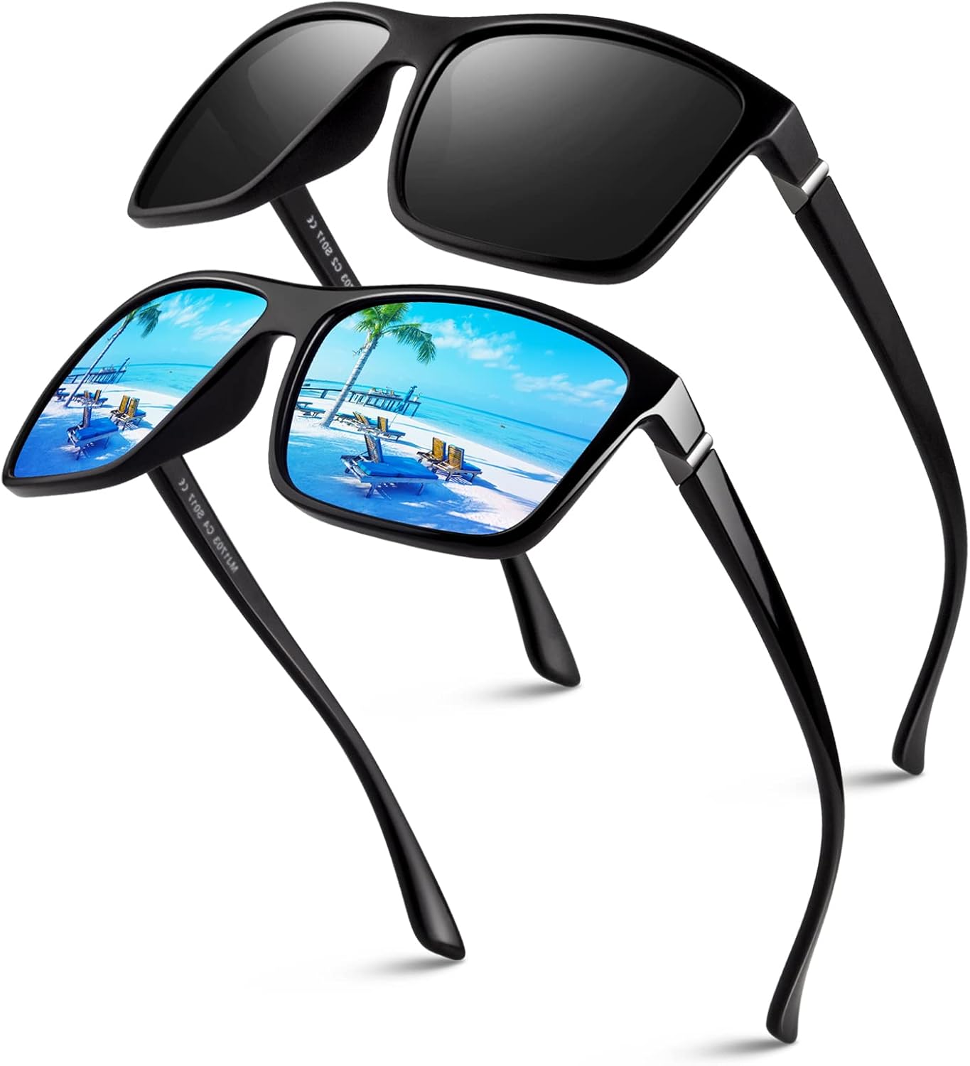 GQUEEN Retro Polarized Sunglasses Men Womens Sports UV400 Protection ...